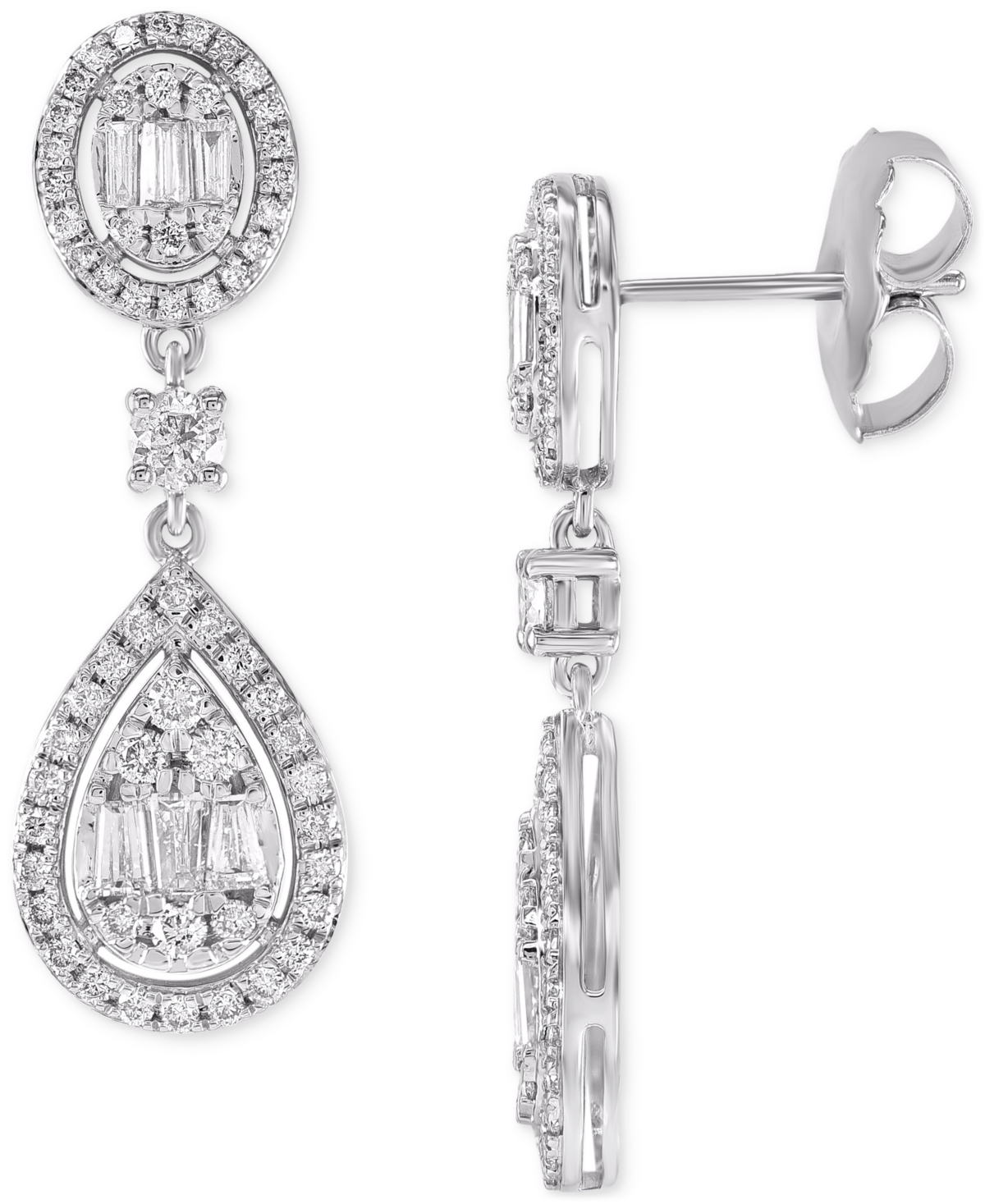 Click here for Diamond Drop Earrings (1-1/2 ct. t.w.) in 14k Whit... prices