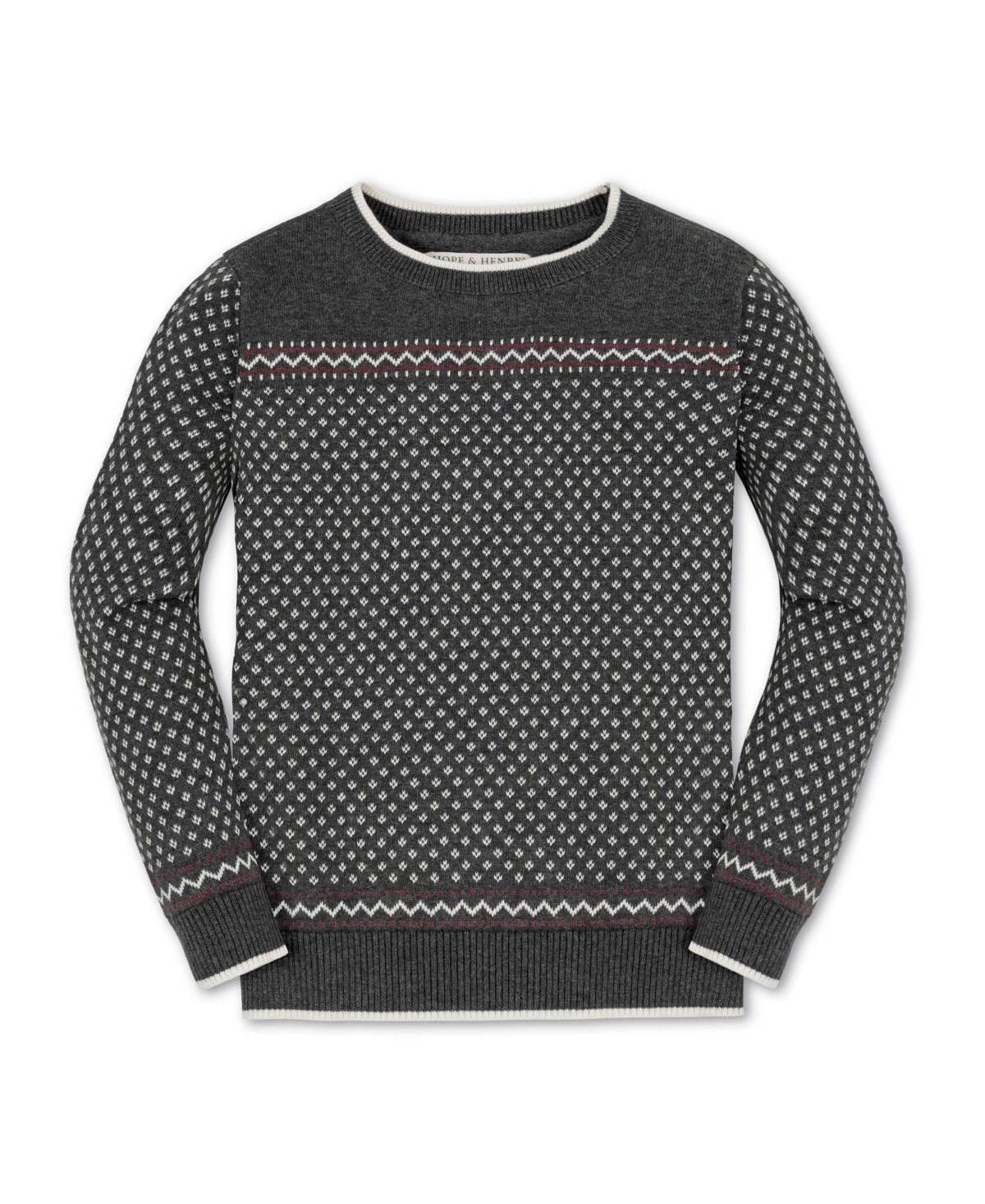 Click here for Hope & Henry Baby Boys Long Sleeve Intarsia Crew N... prices