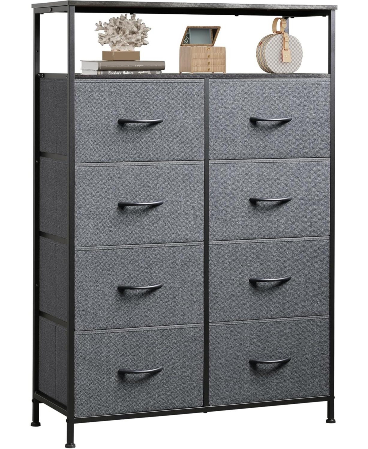 Click here for Wlive Fabric Dresser for Bedroom with Open Shelves... prices