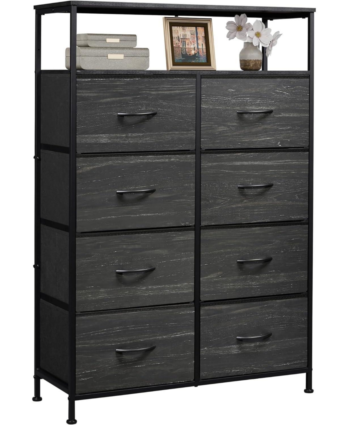 Click here for Wlive Fabric Dresser for Bedroom with Open Shelves... prices