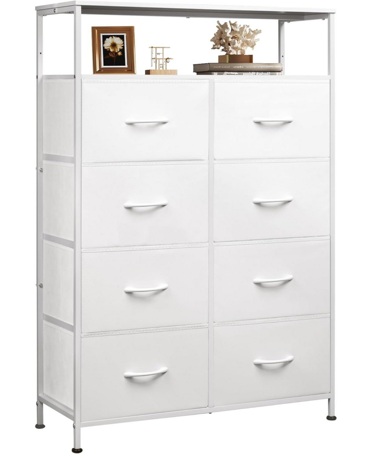 Click here for Wlive Fabric Dresser for Bedroom with Open Shelves... prices