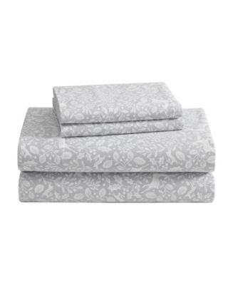 Laura Ashley Flannel 4 -Pc. Sheet Set, Queen - Macy's