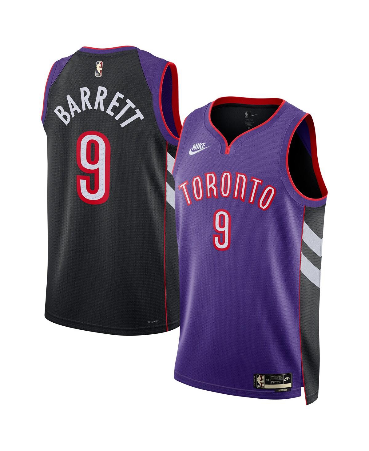 Click here for Nike Mens and Womens Rj Barrett Purple Toronto Rap... prices