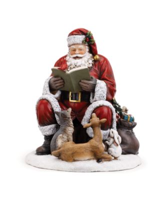 Napco Santa with Animals Figurine - Macy's