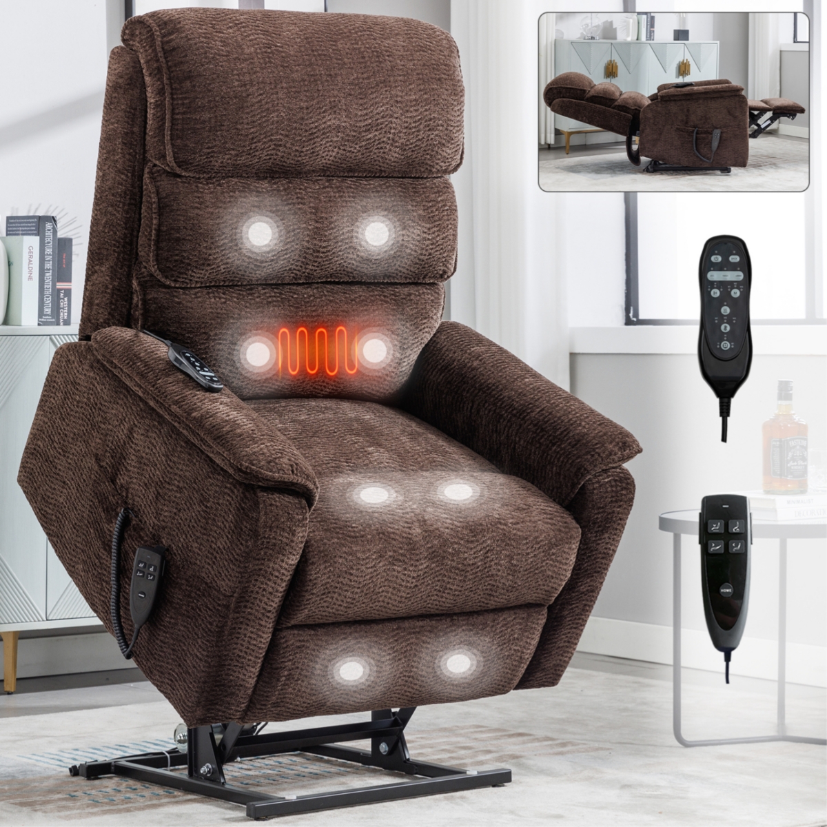 Click here for Streamdale Brown Electric Signature Massage Reclin... prices