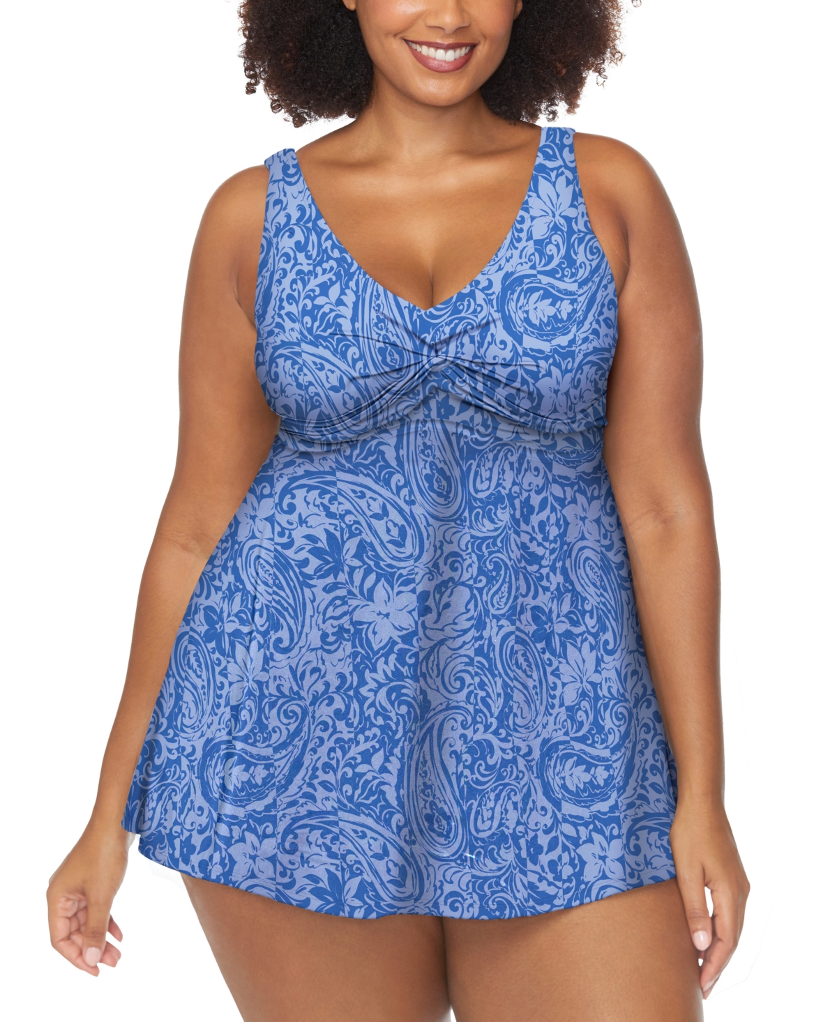 Click here for Raisins Curve Trendy Plus Lucia Printed Swimdress... prices