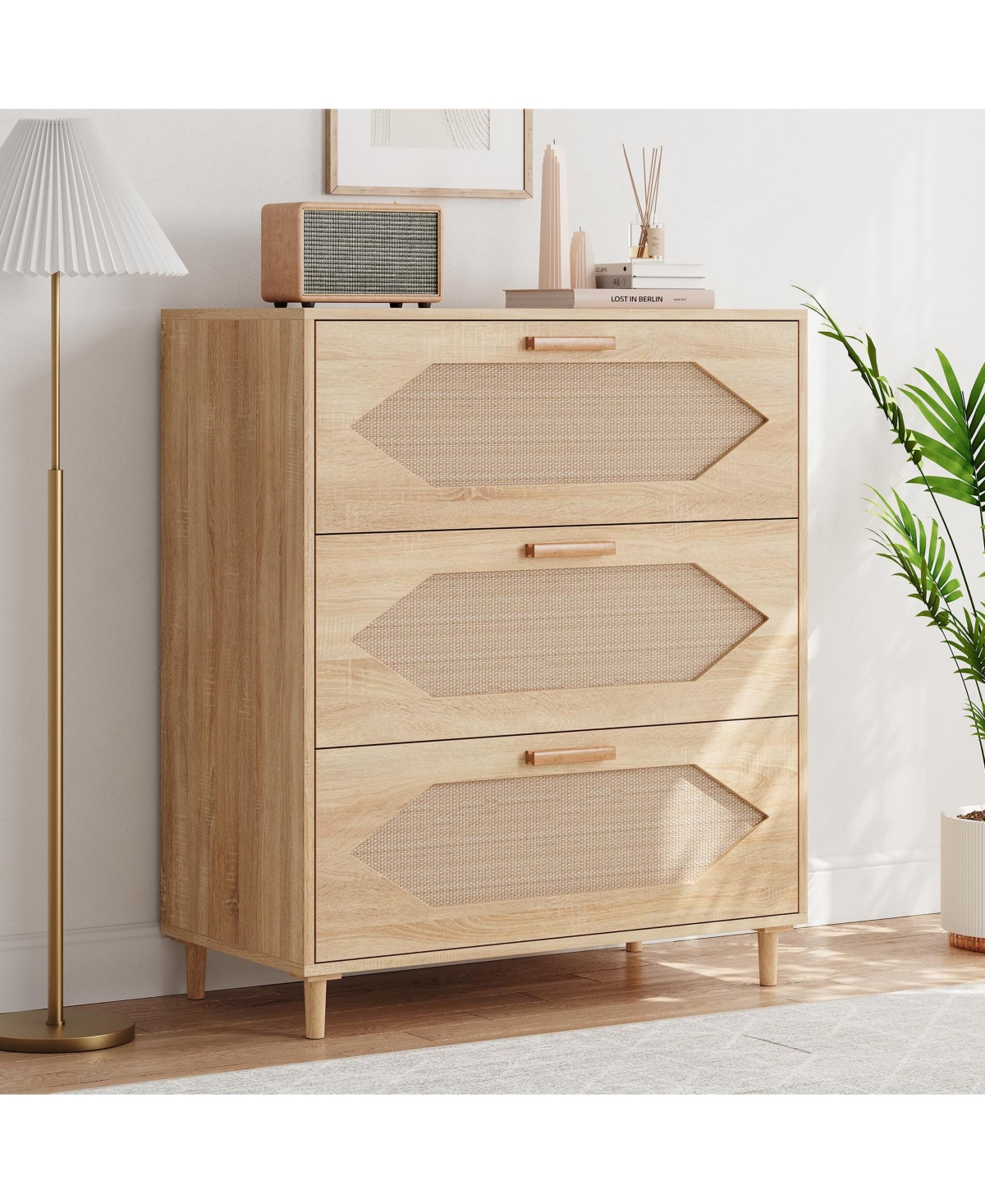 Click here for gaomon 3 Drawer Dresser for Bedroom - Brown prices
