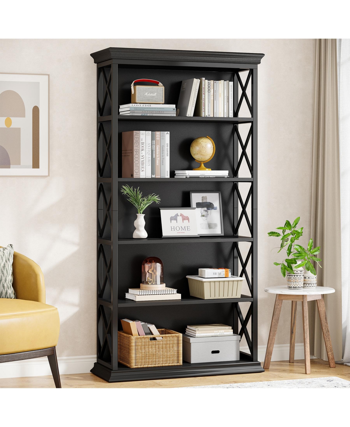 Click here for Tribesigns 71 Inches 6-Tier Industrial Bookshelves... prices