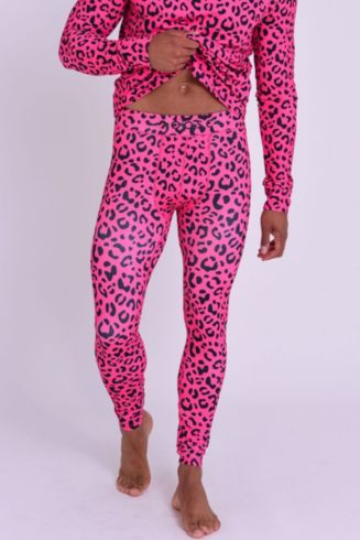 OOSC Men's Baselayer Pant - Hotel California Pink Leopard - Macy's