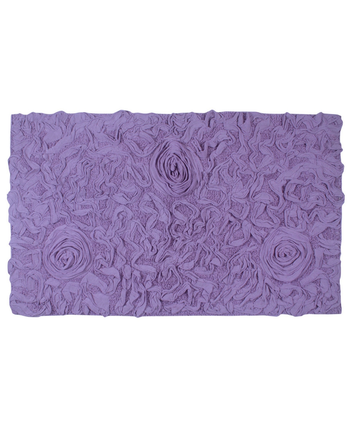 Click here for Home Weavers Bell Flower Bath Rug  24 x 40 - Purpl... prices