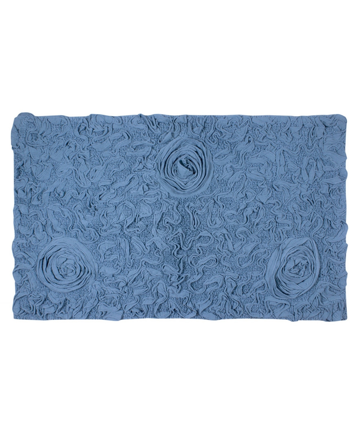 Click here for Home Weavers Bell Flower Bath Rug  24 x 40 - Sky B... prices