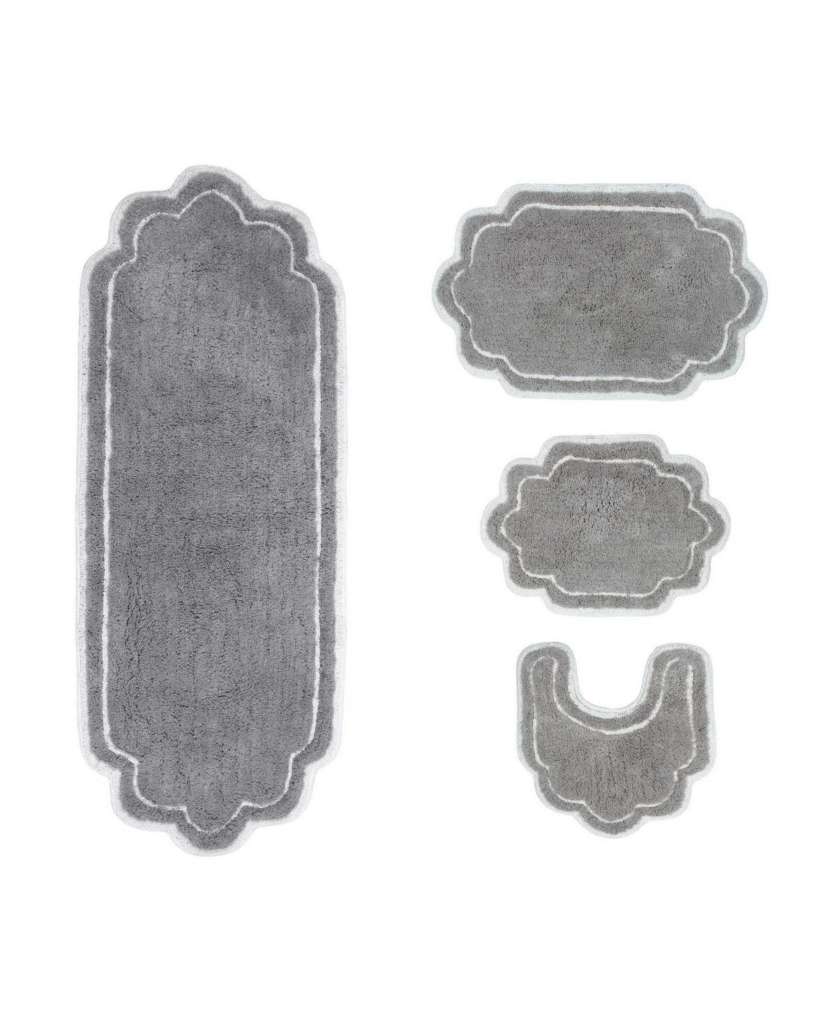 Click here for Home Weavers Allure Bathroom 4-Pc. Bath Rug Set -... prices