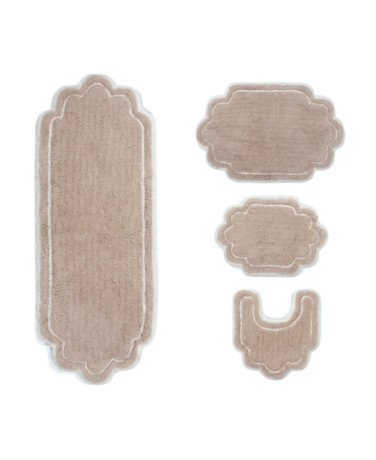 Click here for Home Weavers Allure Bathroom 4-Pc. Bath Rug Set -... prices
