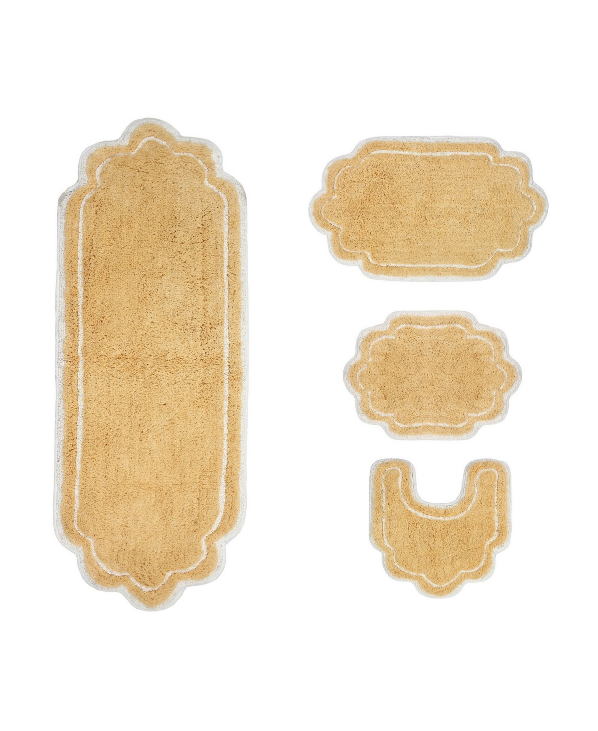 Click here for Home Weavers Allure Bathroom 4-Pc. Bath Rug Set -... prices