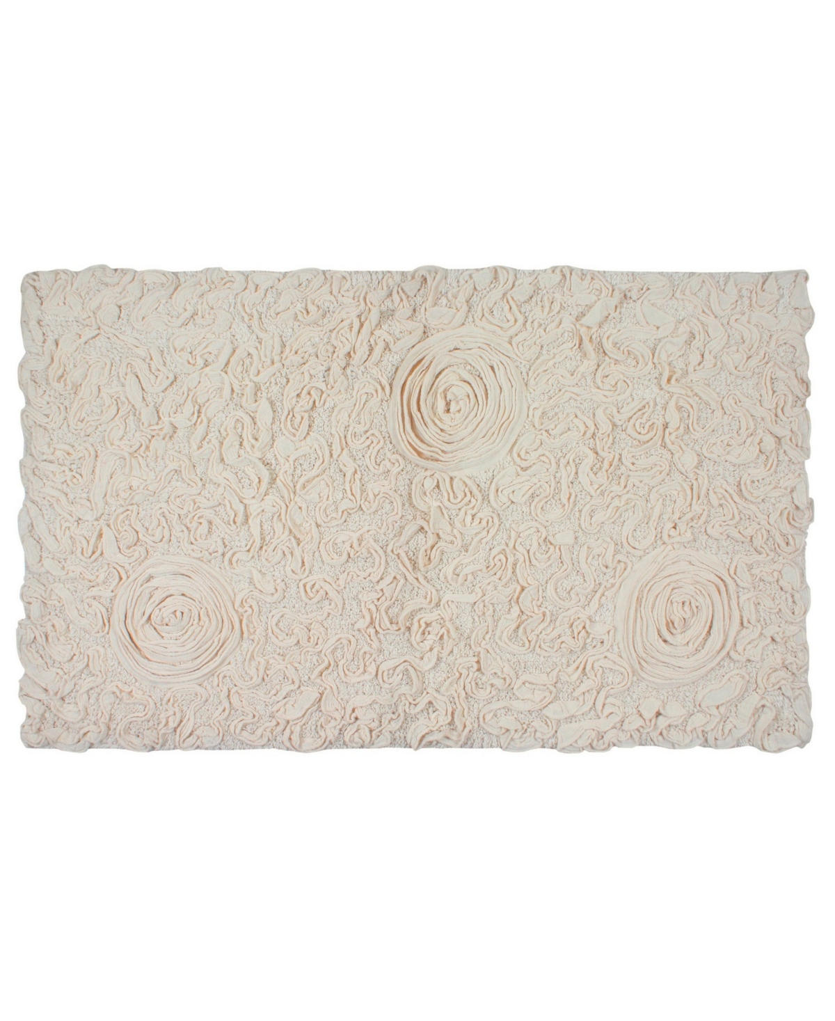 Click here for Home Weavers Bell Flower Bath Rug  24 x 40 - Natur... prices