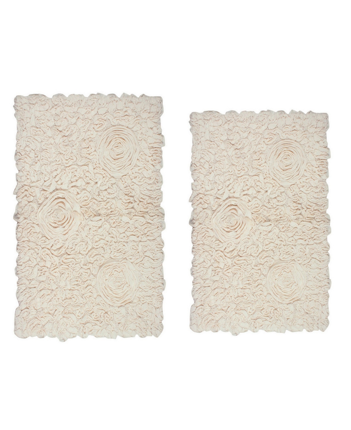 Click here for Home Weavers Bell Flower 2-Pc. Bath Rug Set - Natu... prices