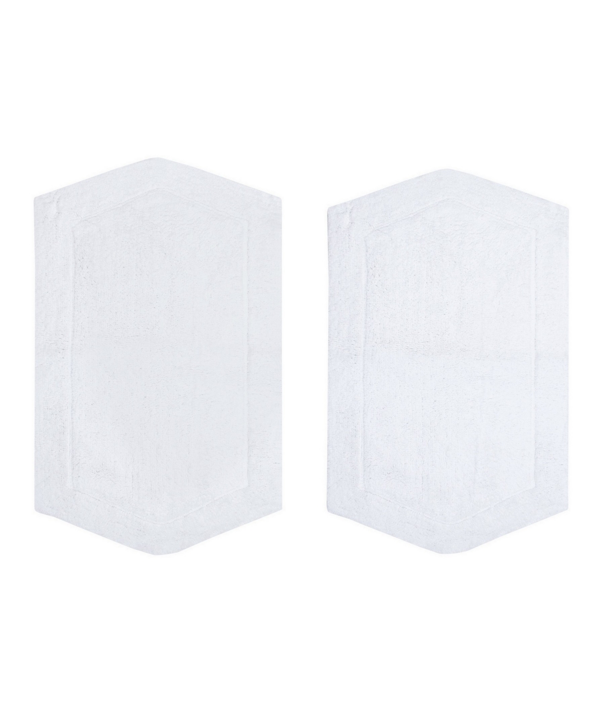 Click here for Home Weavers Waterford 2 Piece Bath Rug Set - Whit... prices