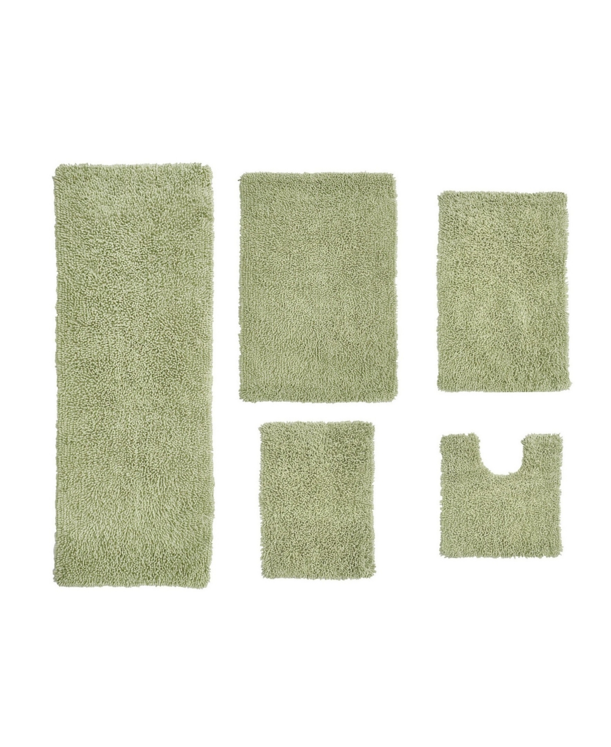 Click here for Home Weavers Fantasia 5-Pc. Bath Rug Set - Sage prices