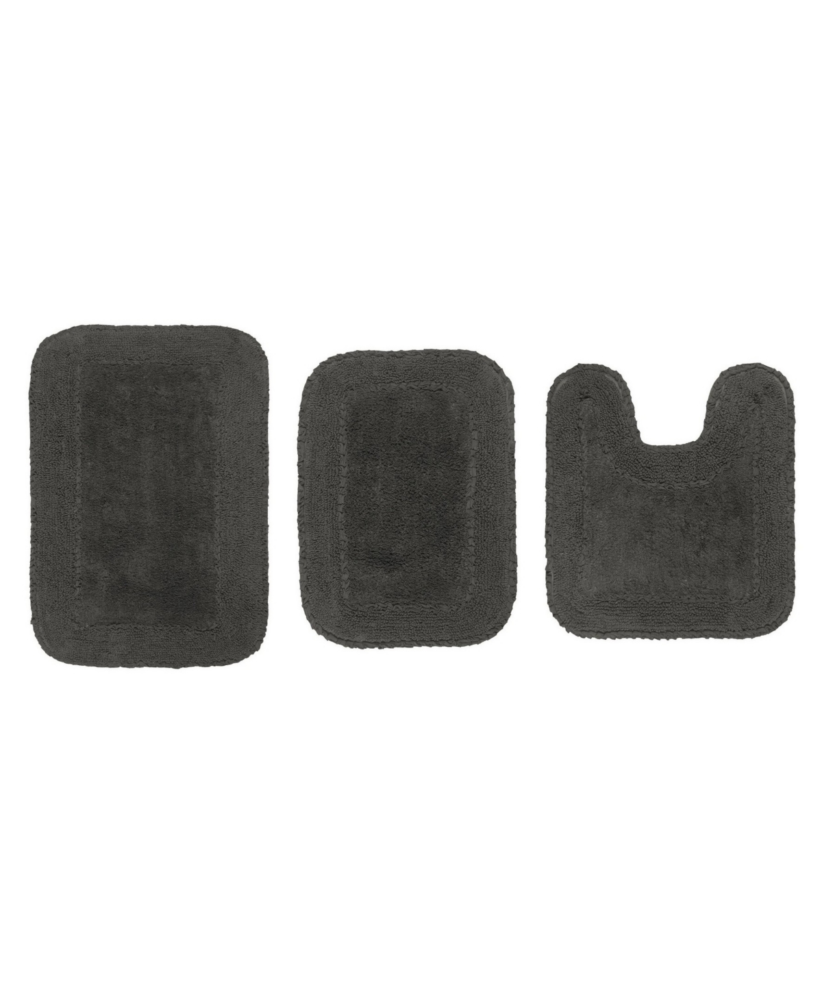 Click here for Home Weavers Radiant 3-Pc. Bath Rug Set - Gray prices