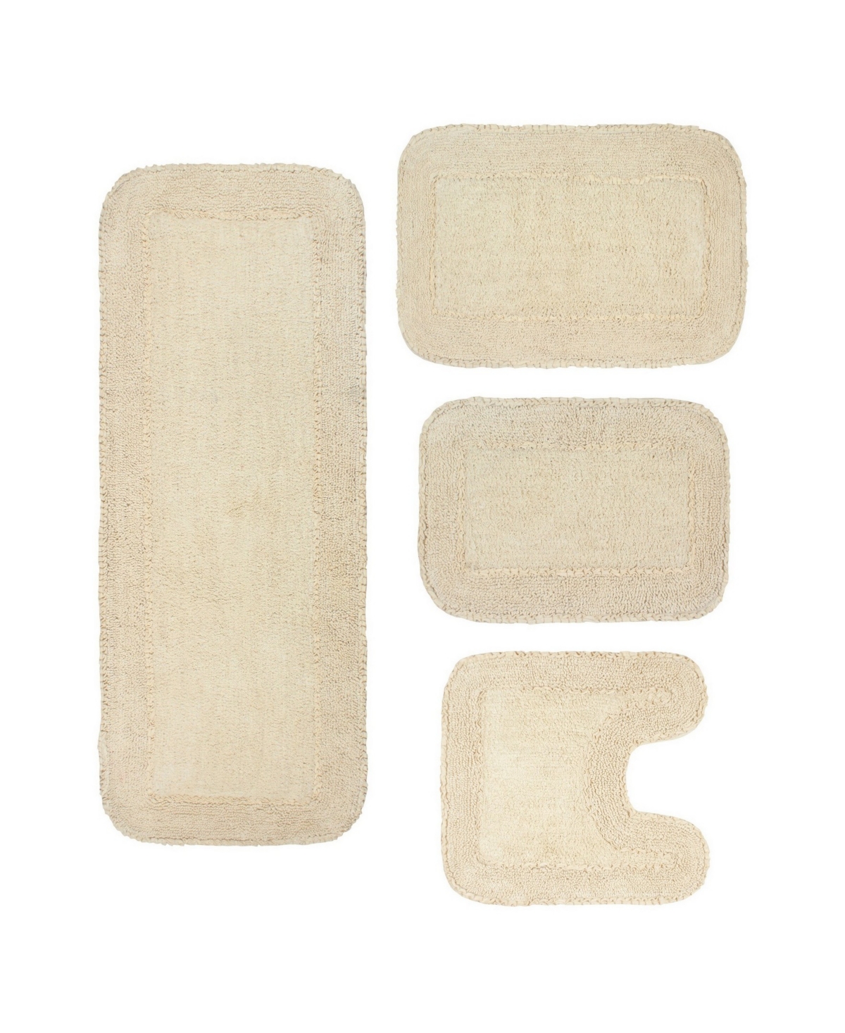 Click here for Home Weavers Radiant 4-Pc. Bath Rug Set - Natural prices
