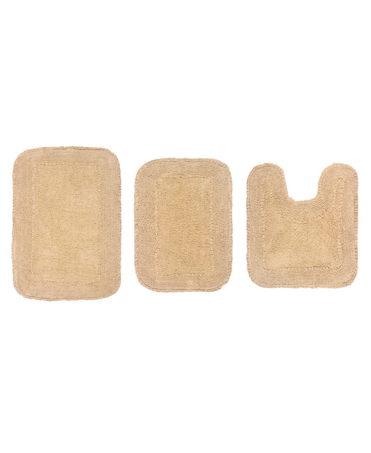 Click here for Home Weavers Radiant 3-Pc. Bath Rug Set - Camel prices