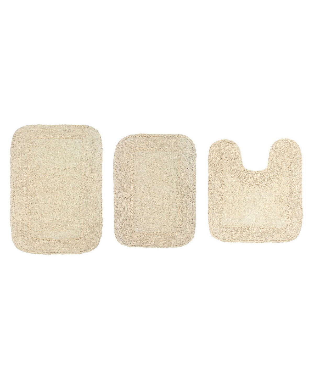 Click here for Home Weavers Radiant 3-Pc. Bath Rug Set - Natural prices