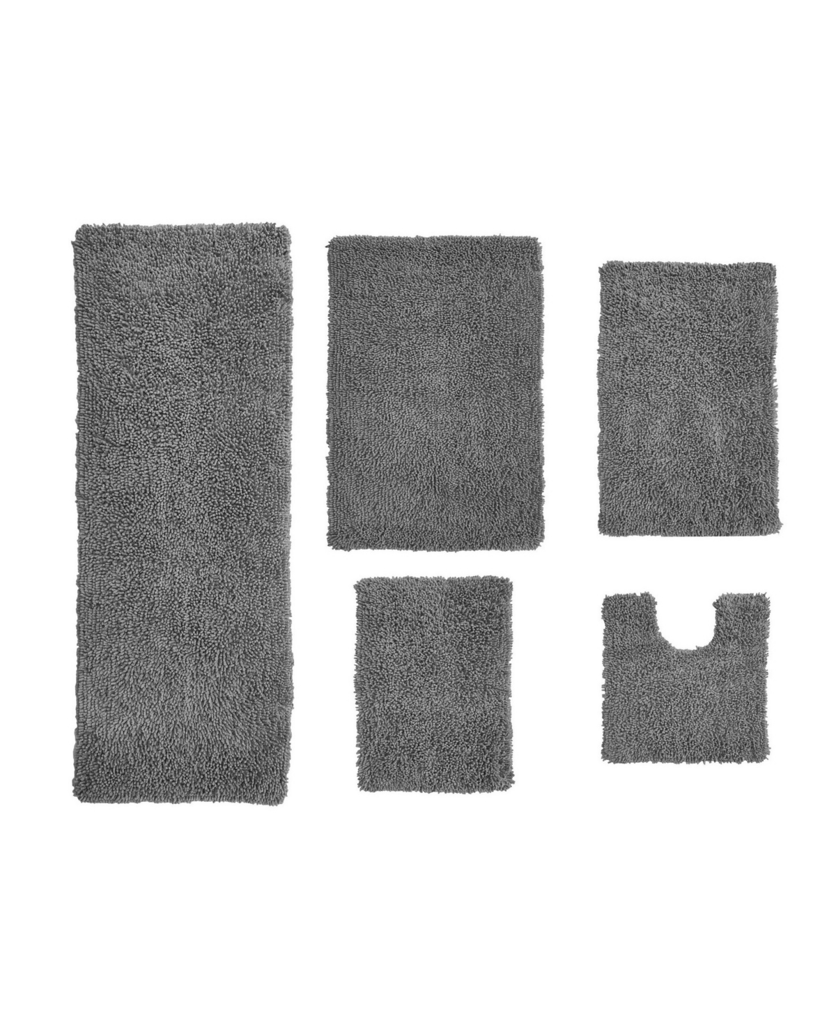 Click here for Home Weavers Fantasia 5-Pc. Bath Rug Set - Grey prices