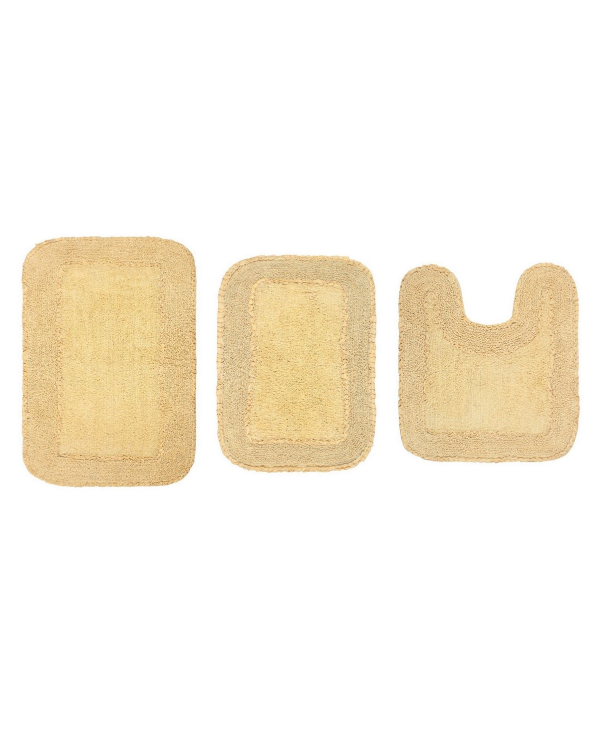Click here for Home Weavers Radiant 3-Pc. Bath Rug Set - Yellow prices