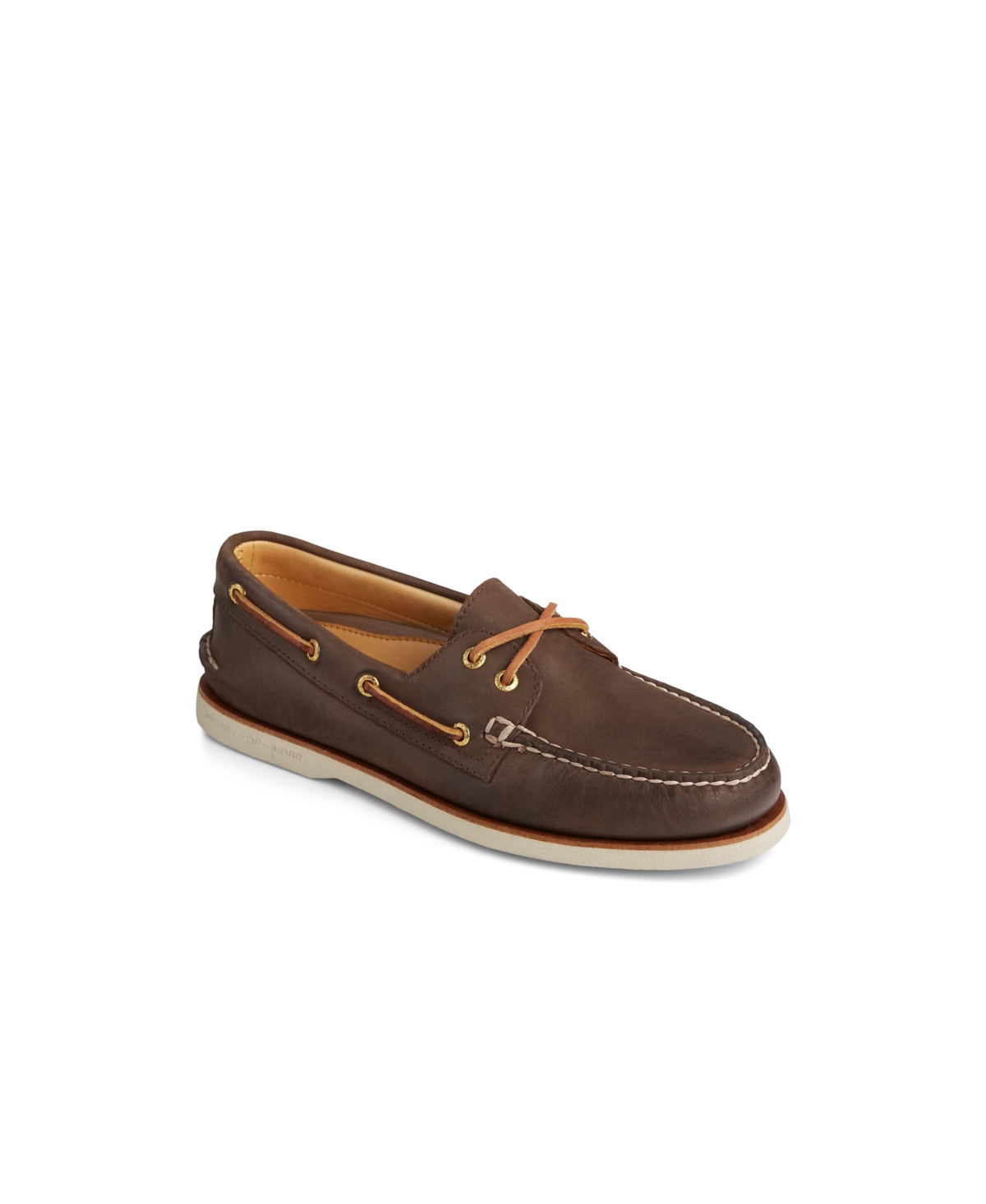 Click here for Sperry Mens Gold A/O 2-Eye Boat Shoe - Smooth Brow... prices