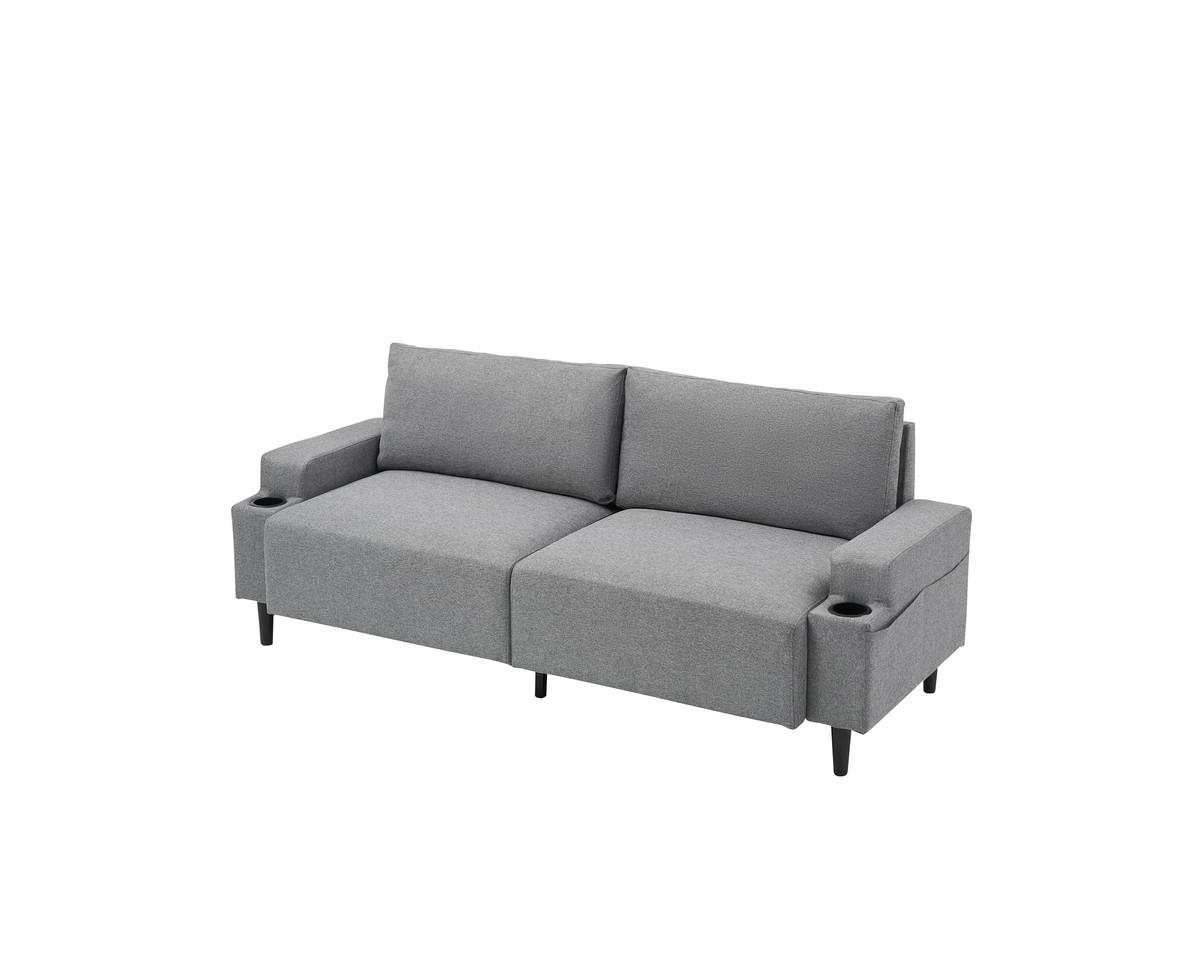 Click here for gaomon 80.7 Modern Square Armrest Cushioned Sofa W... prices