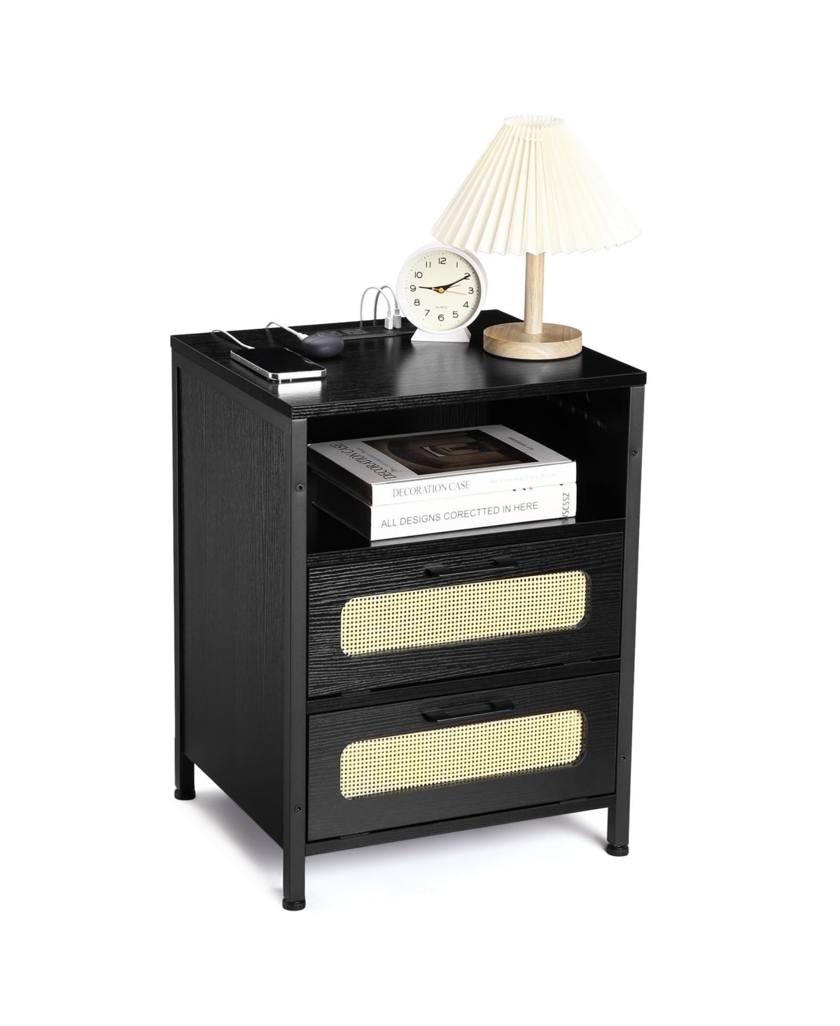 Click here for gaomon Nightstand with Charging Station and Led Li... prices
