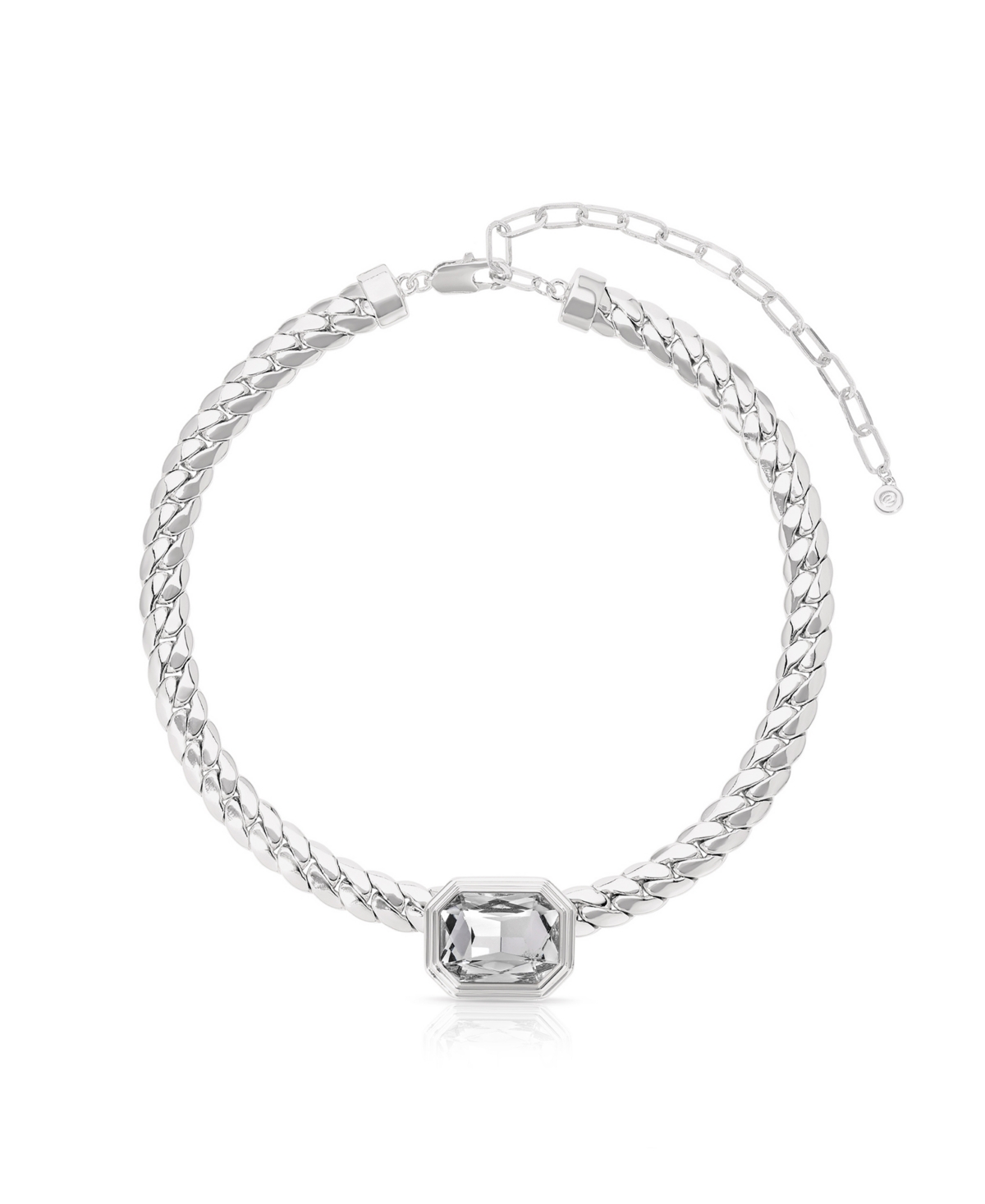 Click here for Ettika Deco Crystal Statement Cuban Chain Necklace... prices