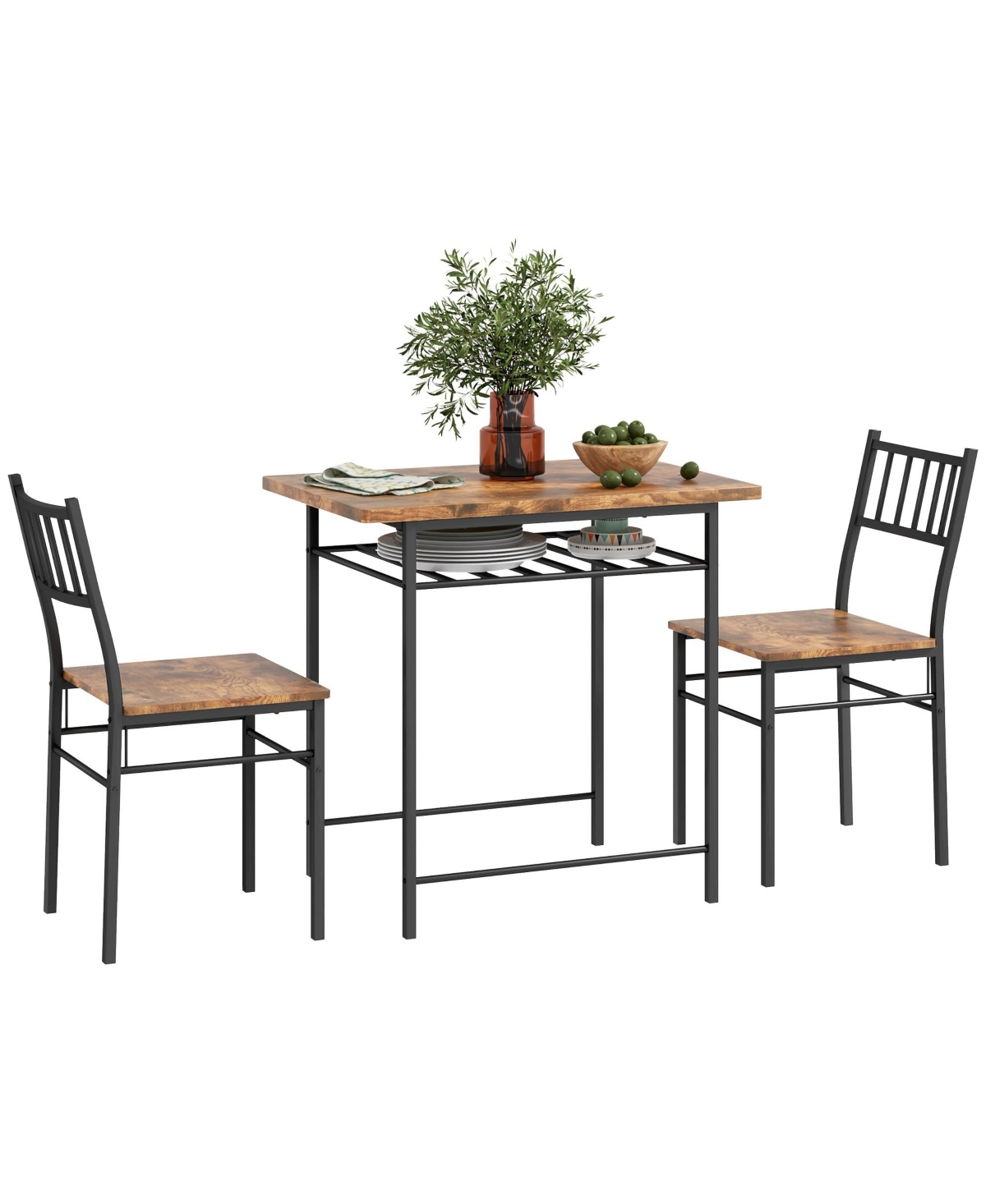 Click here for Homcom 3-Piece Small Dining Table Set with Built-i... prices