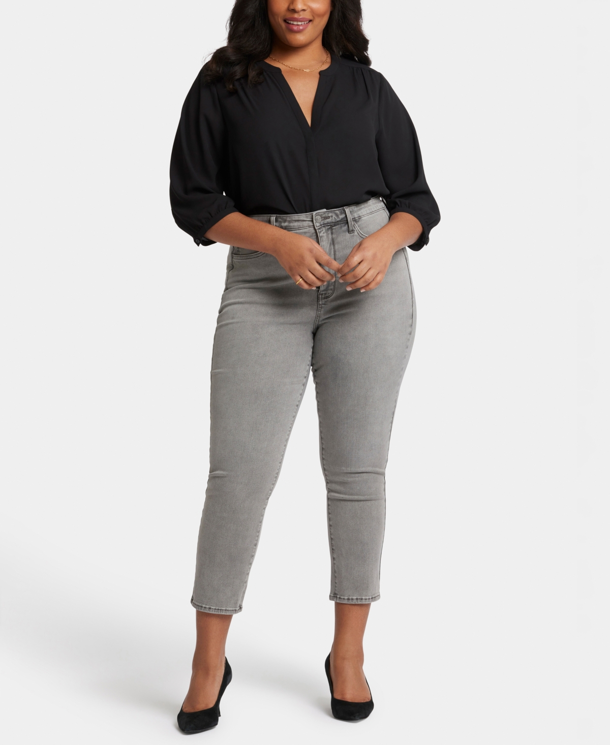Click here for Nydj Plus Size Curve Shaper Sheri Slim Ankle Jeans... prices