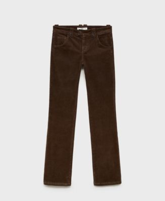 Mango Women's Flared Corduroy Trousers - Macy's