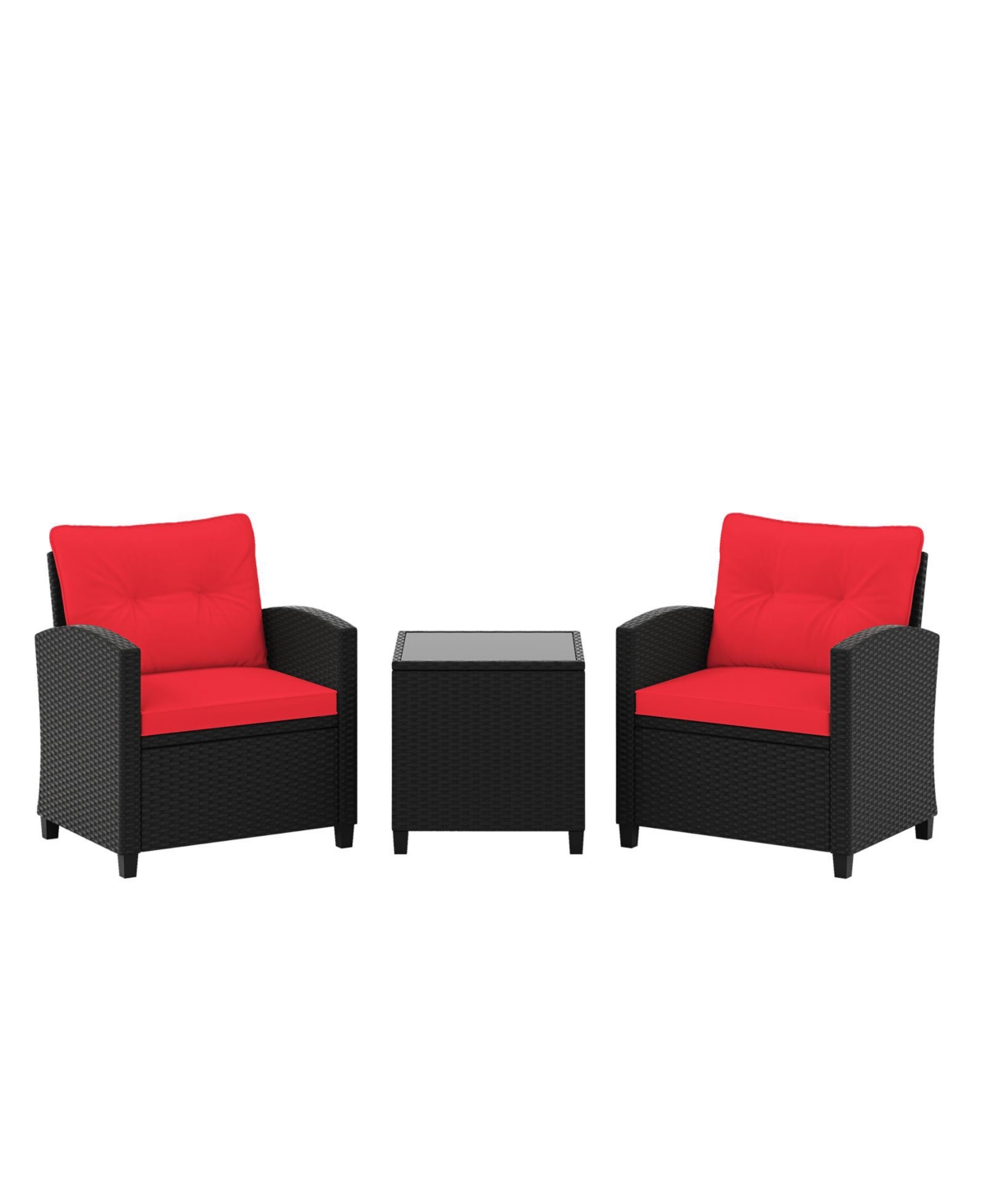 Click here for Gouun 3 Pieces Patio Furniture Set with Tempered G... prices