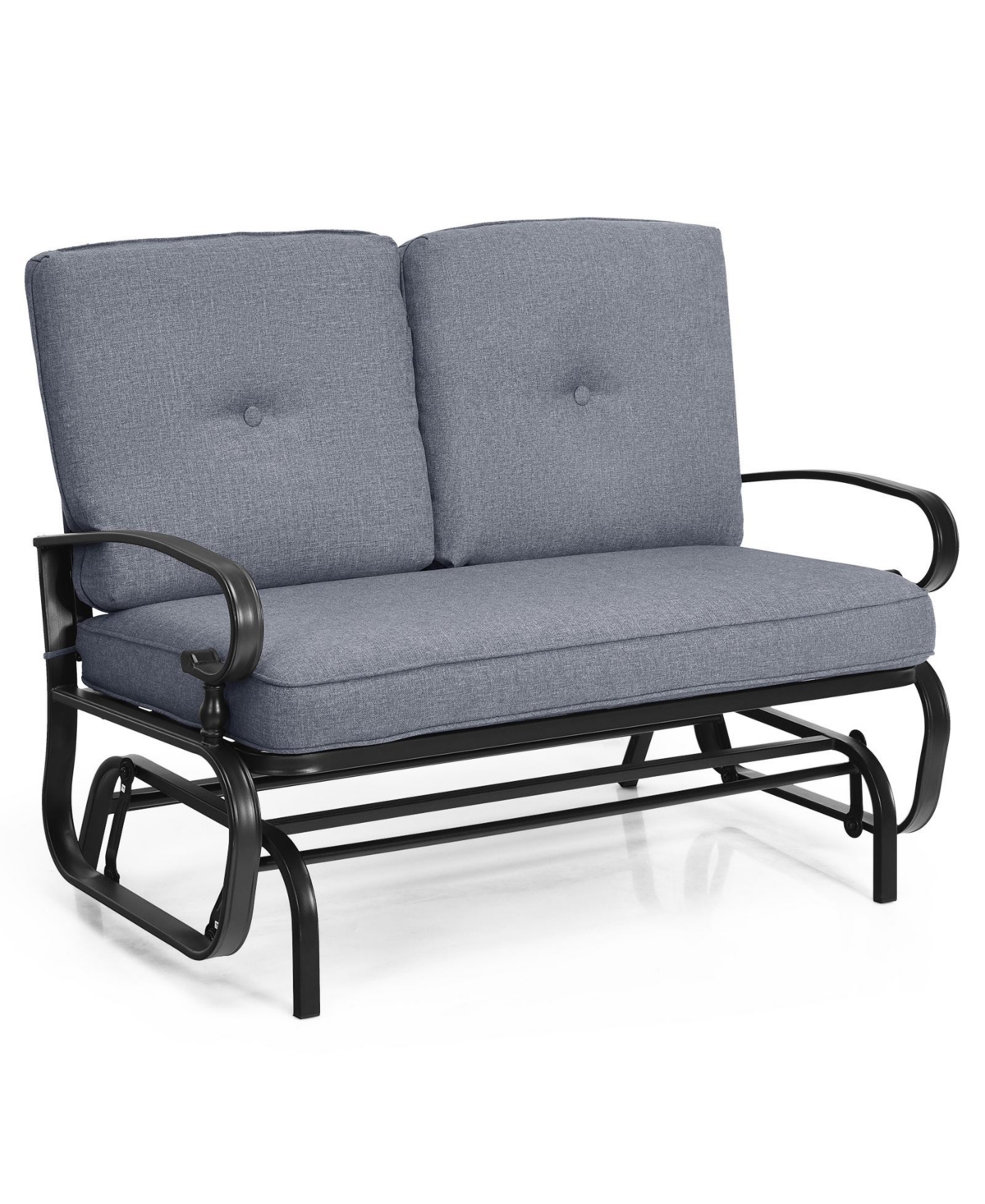 Click here for Gouun 2 Seats Outdoor Swing Glider Chair with Comf... prices