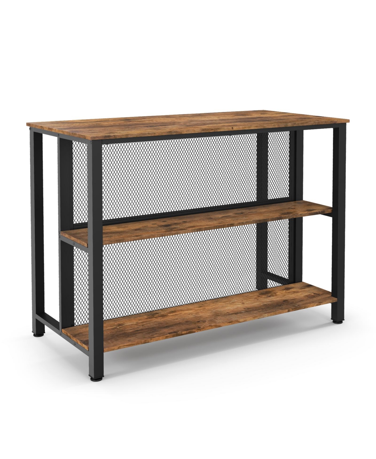 Click here for Gouun 36 Inch 3-Tier Bar Table with Storage Metal... prices