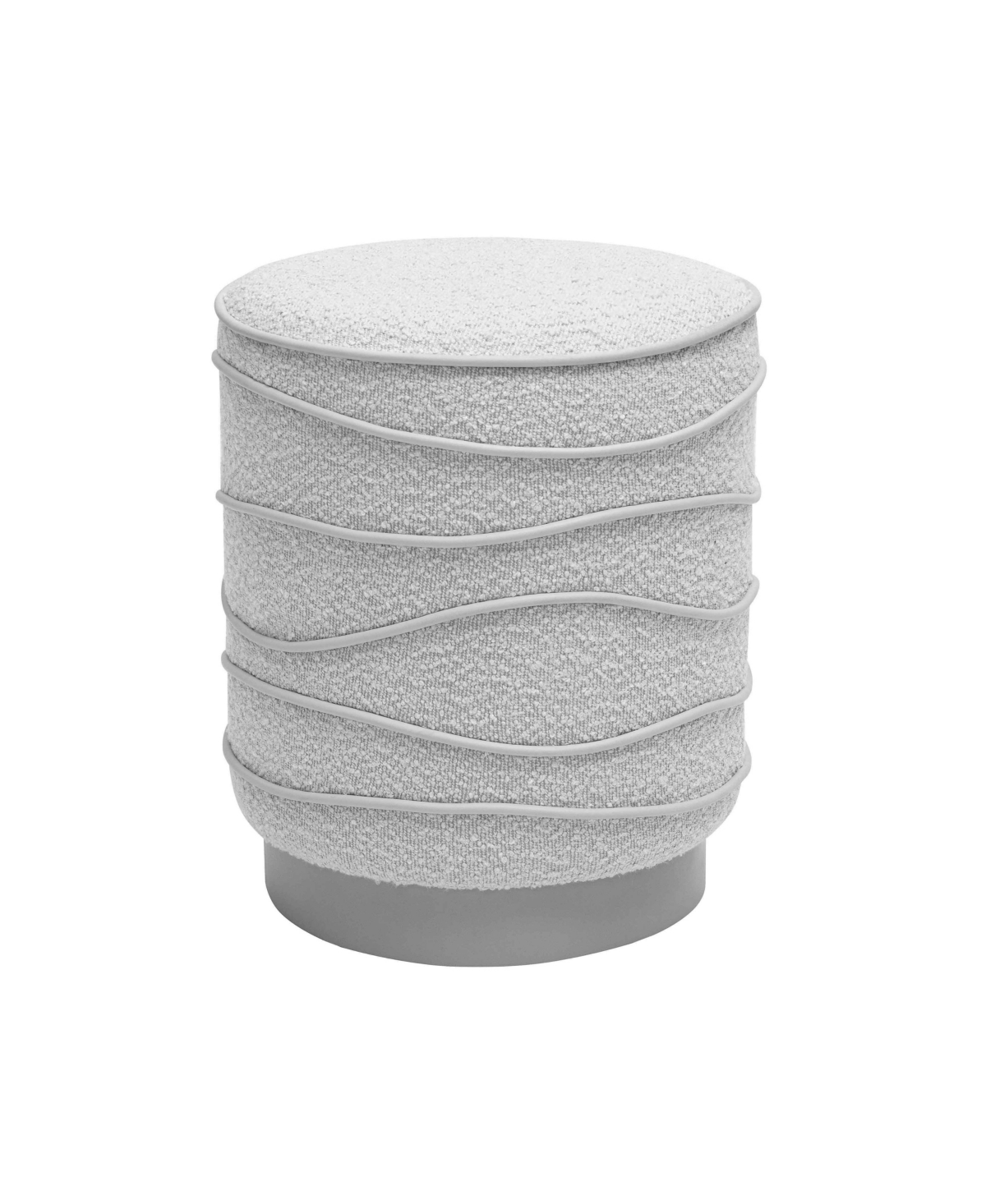 Click here for Tov Furniture 14.6 Boucle Ottoman - Gray prices