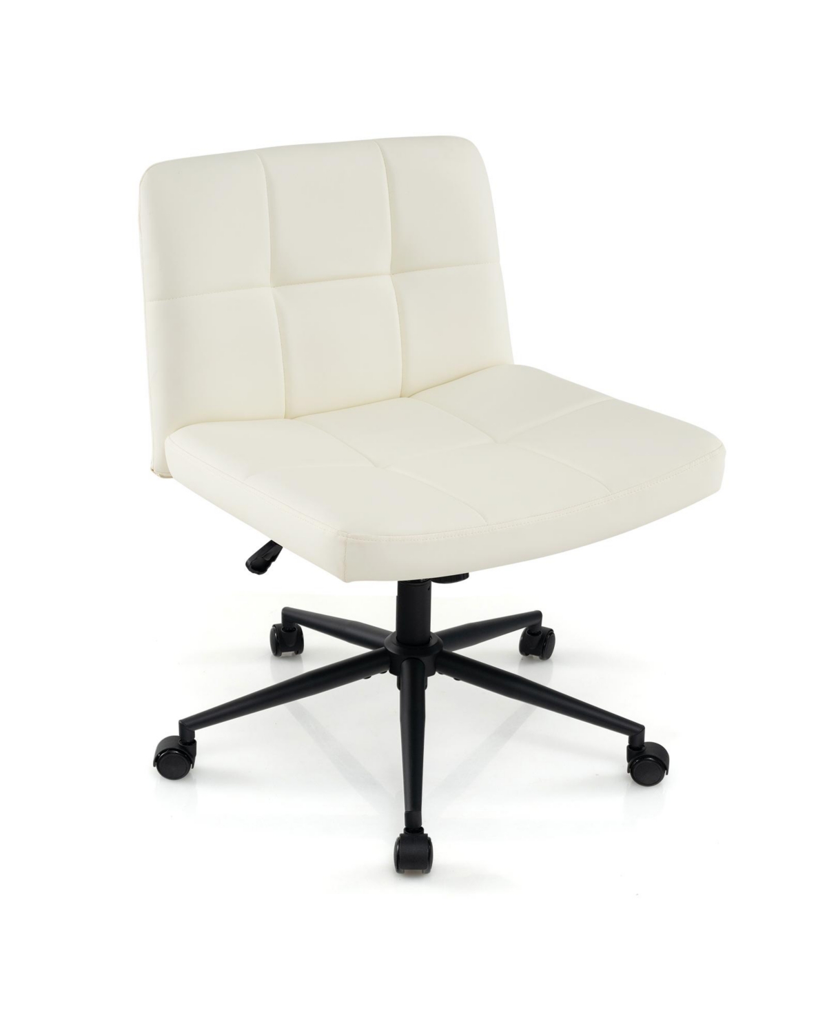 Click here for Gouun Height-adjustable Armless Desk Chair with Wh... prices