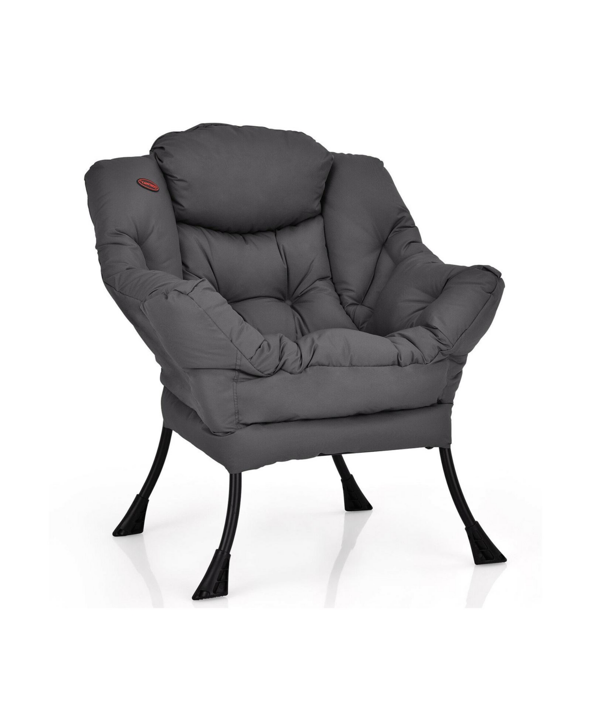 Click here for Gouun Modern Polyester Fabric Lazy Chair with Stee... prices