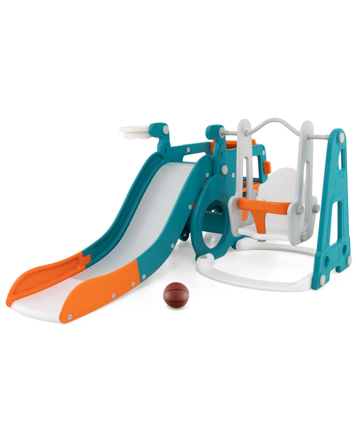 Click here for Gouun 5-in-1 Kids Slide and Swing Set with Mini Bu... prices