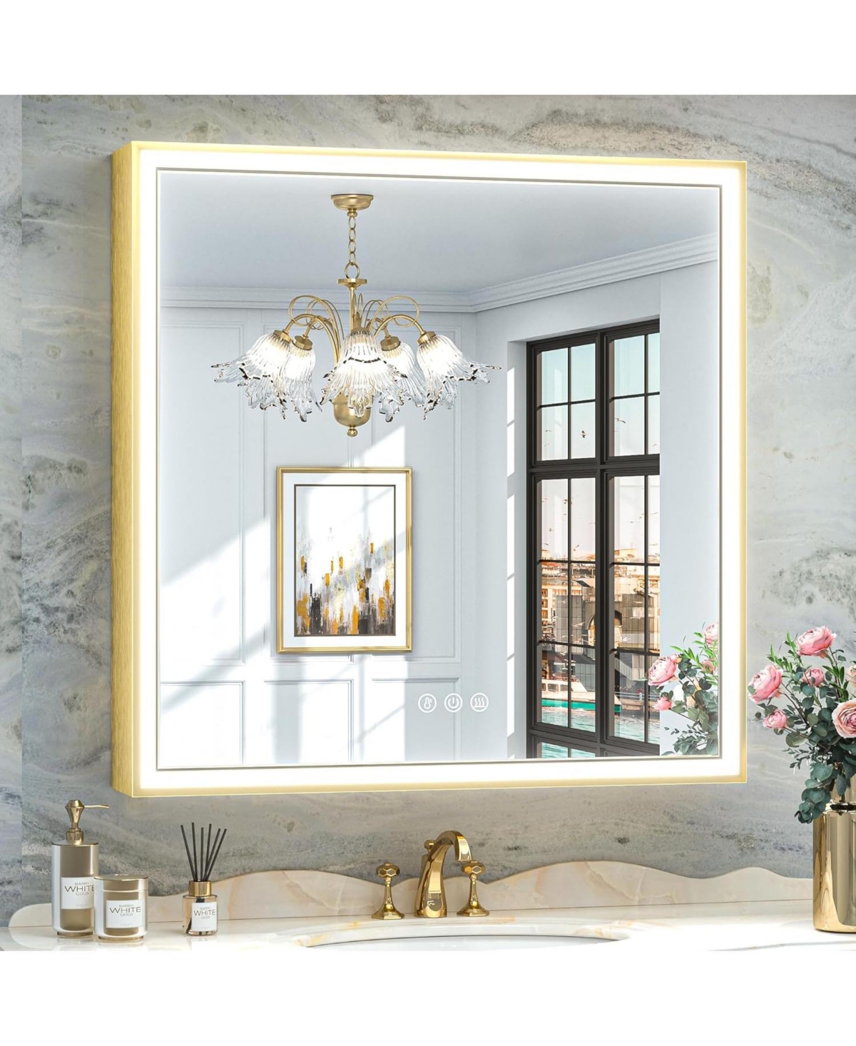 Click here for keonjinn 45° Angled Frontlit Metal Framed Bat... prices