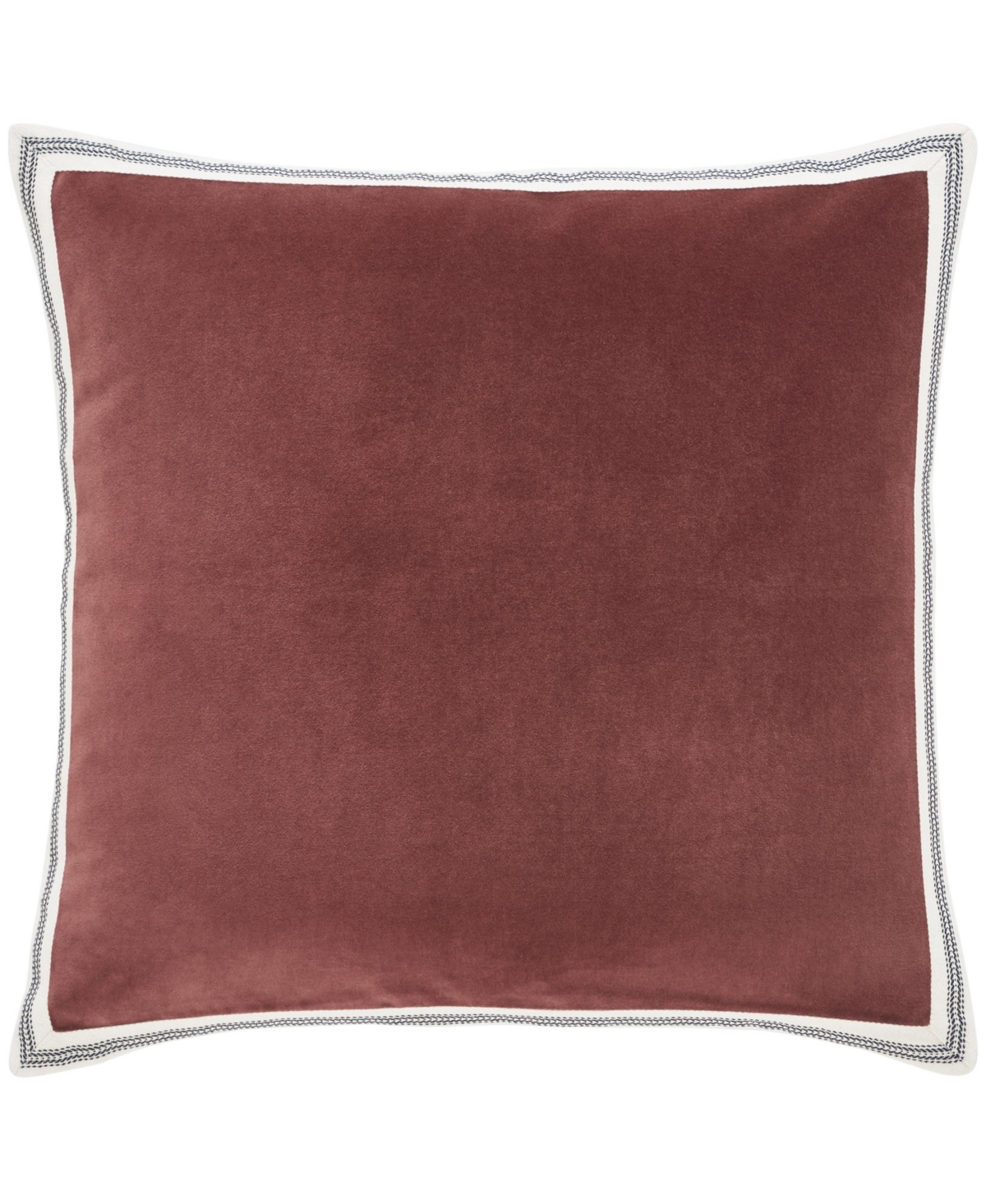 Click here for Ihi Home Meraki Cotton Velvet Border Pillow  20x 2... prices