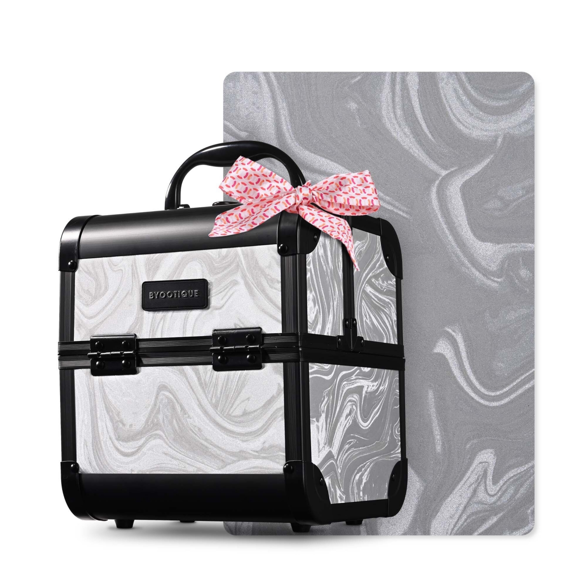 Click here for Byootique Makeup Train Case Cosmetic Organizer w/... prices