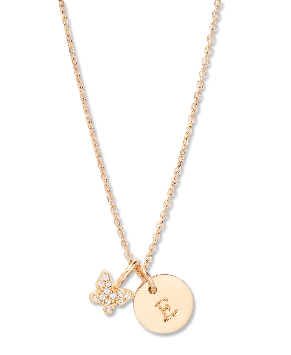 Click here for brook & york Adeline Initial Butterfly Necklace -... prices