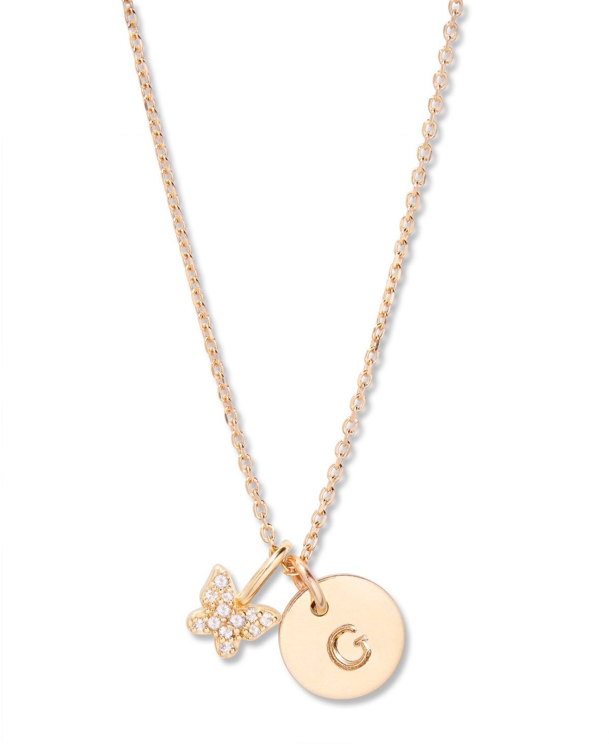 Click here for brook & york Adeline Initial Butterfly Necklace -... prices