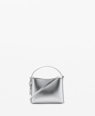 Mango Women's Metallic Mini-Shopper Bag - Macy's