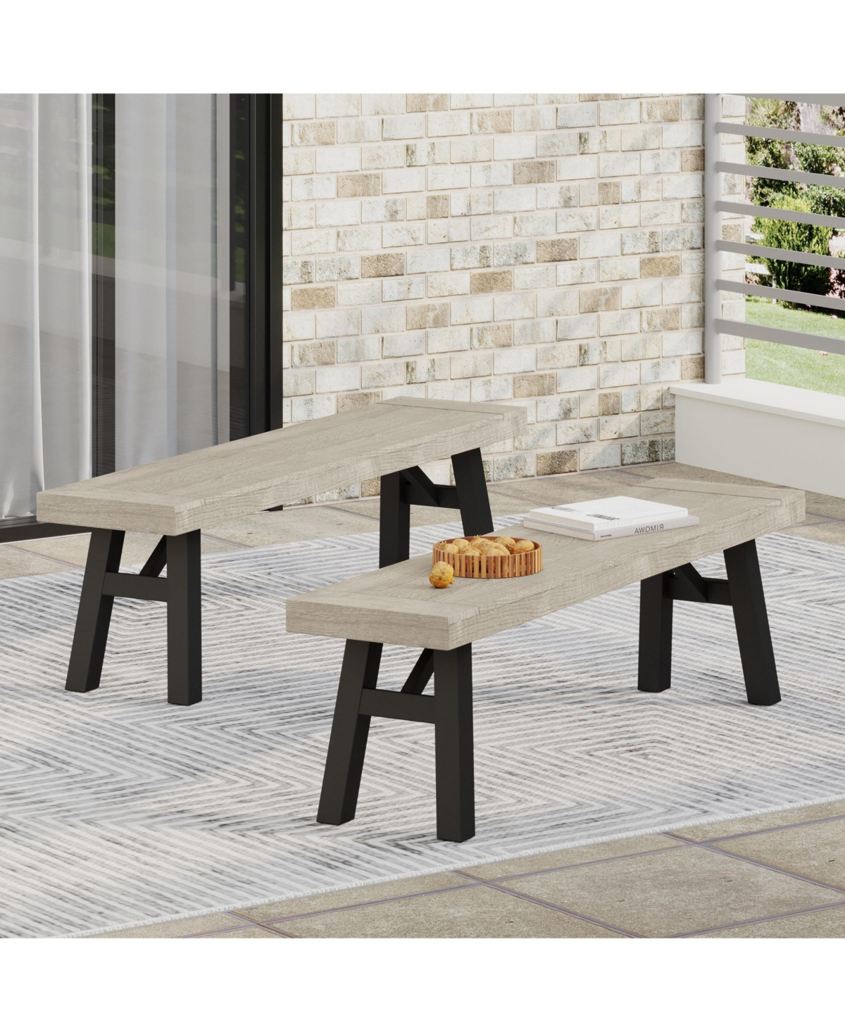 Click here for Acacia Wood Dining Bench–Indoor/Outdoor Ben... prices
