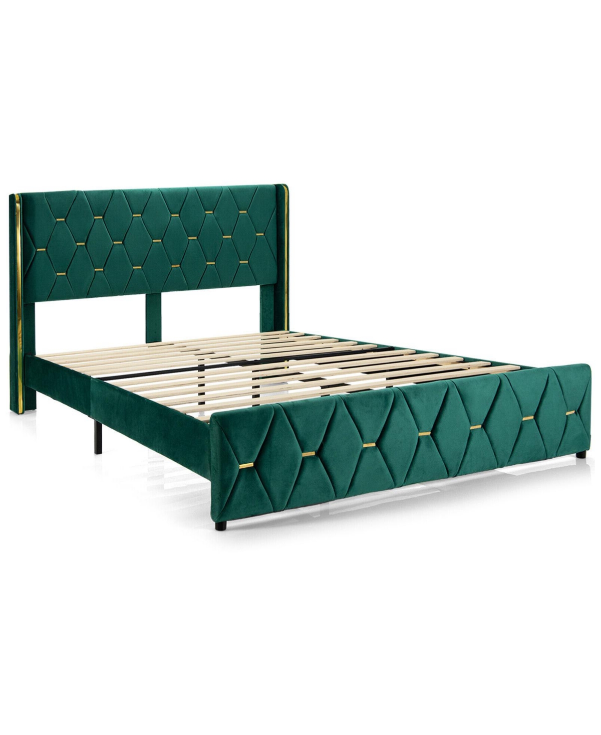 Click here for Gouun Full Size Upholstered Platform Bed Frame wit... prices